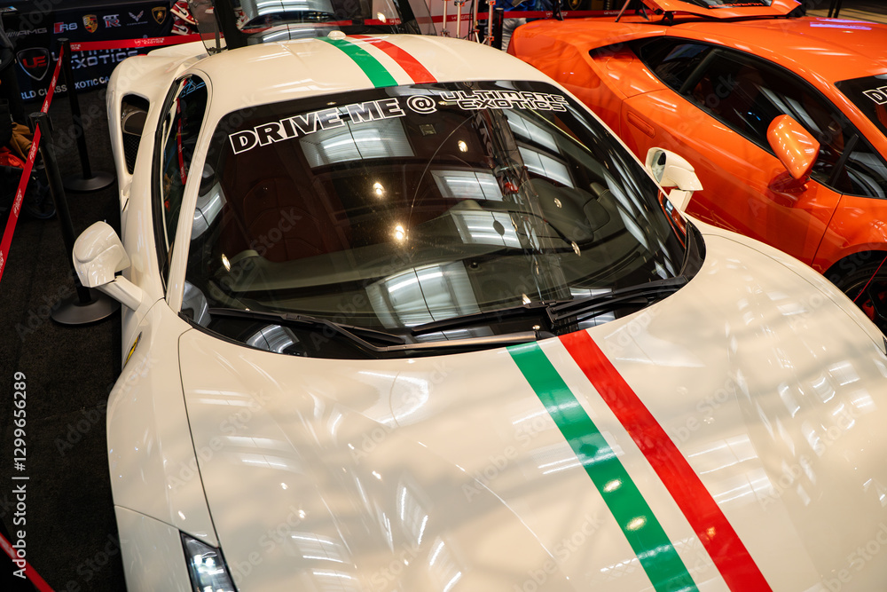 Ferrari 488 GTB automobile at the 2025 Canadian International AutoShow ...