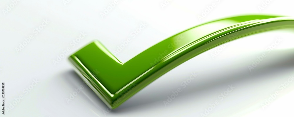 Green Check Mark of Approval Validation Success Confirmation Emblem ...