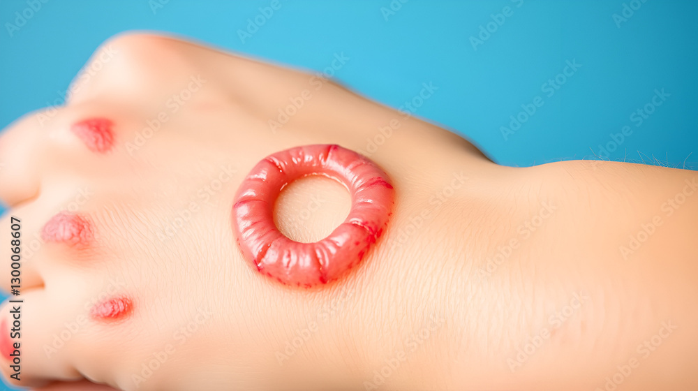 Foto de Stock In-Depth Image of Ringworm Infection Presenting Ring ...