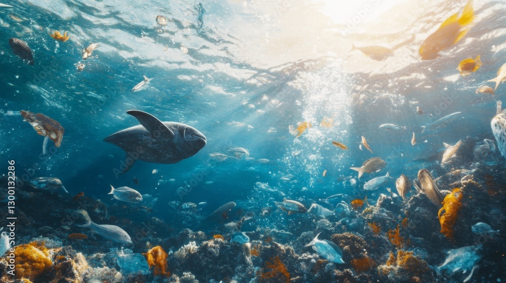 Stock-Illustration „Visualizing marine protected areas for sustainable ...