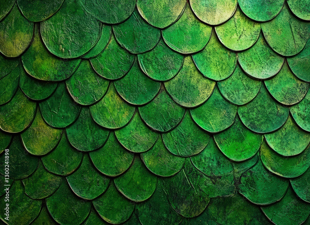 green dragon scales seamless pattern textured background, shiny ...