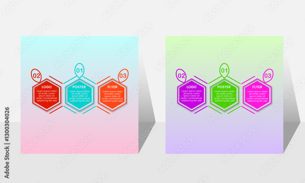 Set of infographic organizational charts for presentations elements ...