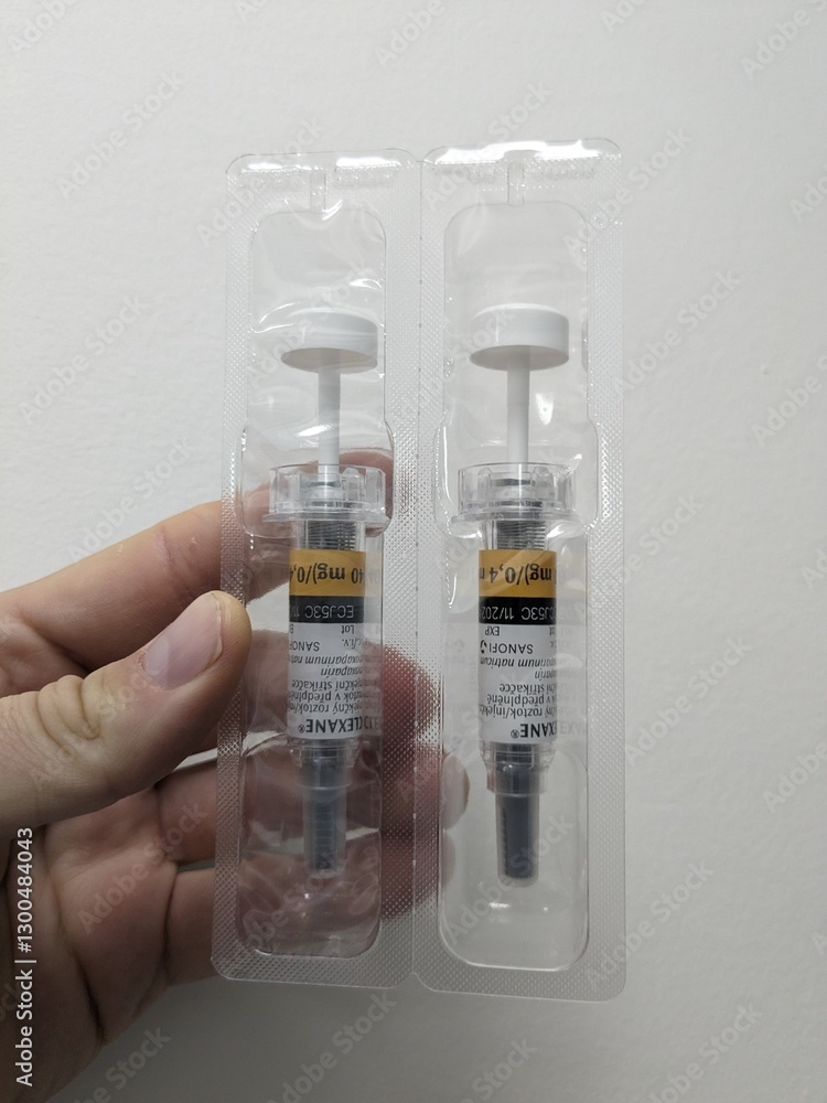 Prague, Czech Republic - July 10 2024: CLEXANE box of medication with ENOXAPARIN SODIUM active ...