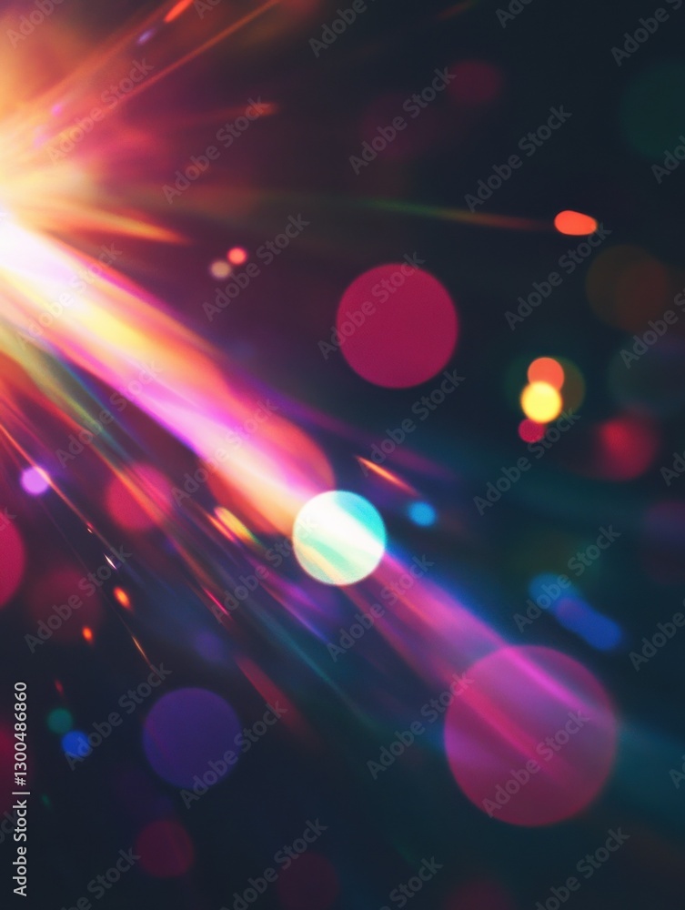prism light leak texture for photo overlay and effect, lens flare in ...