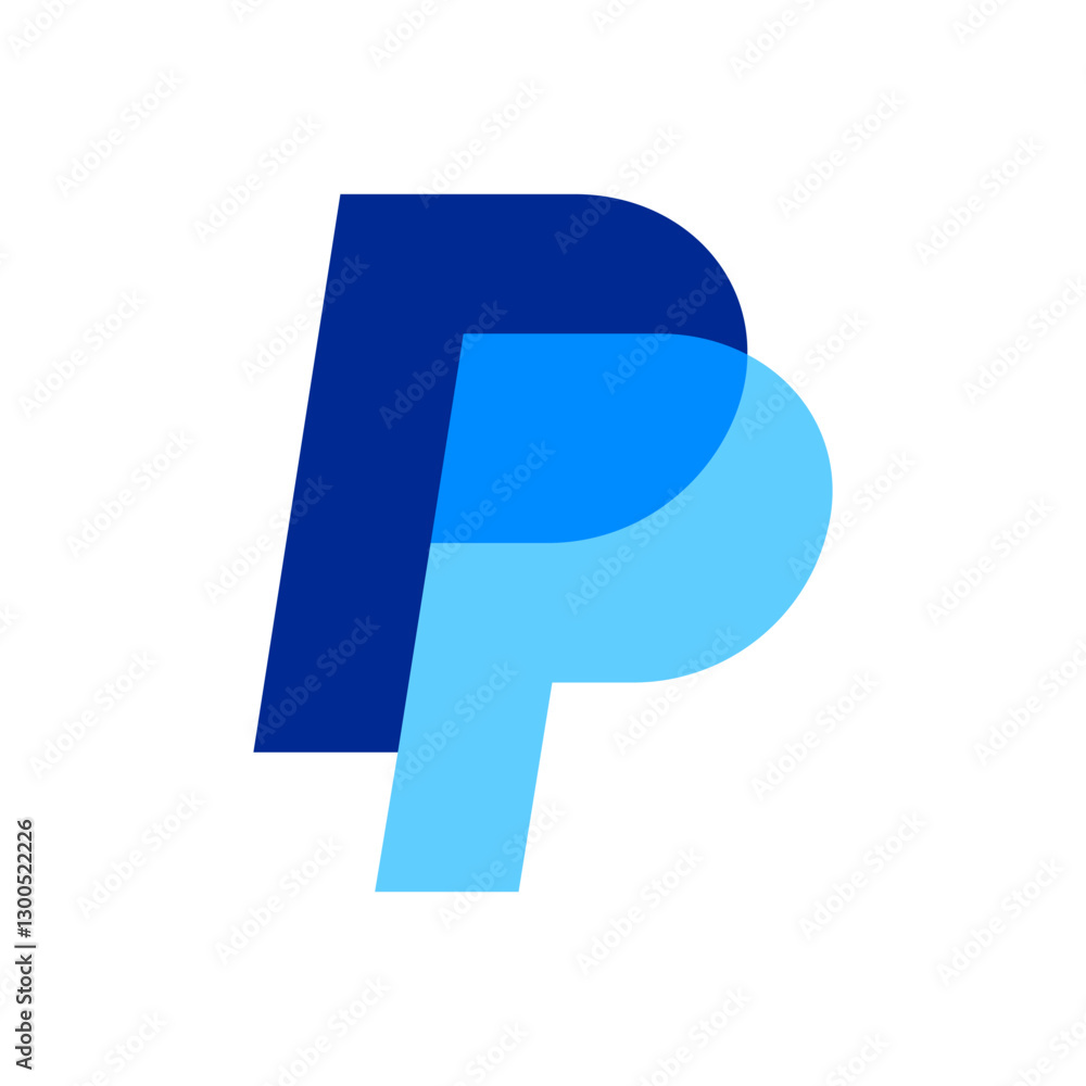 PayPal new logo, vector badge icon for online payment service. Warsaw ...