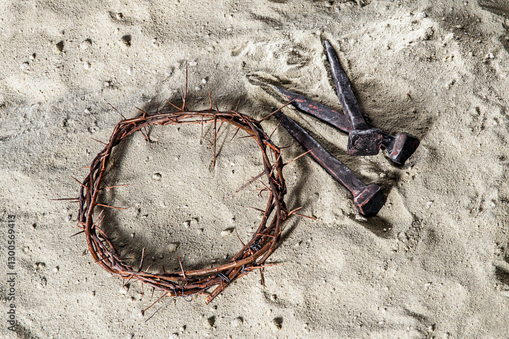 Crown of Thorns and Holy Nails associated with the Passion of Jesus ...