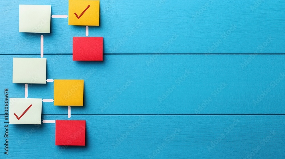 Check mark infographics concept. Checkmarks and Approval Symbols on a ...