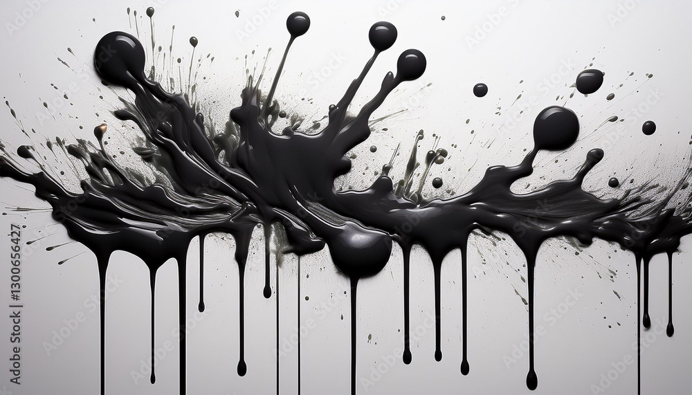 minimal ink drops and splashes blotter spots liquid paint drip drop ...
