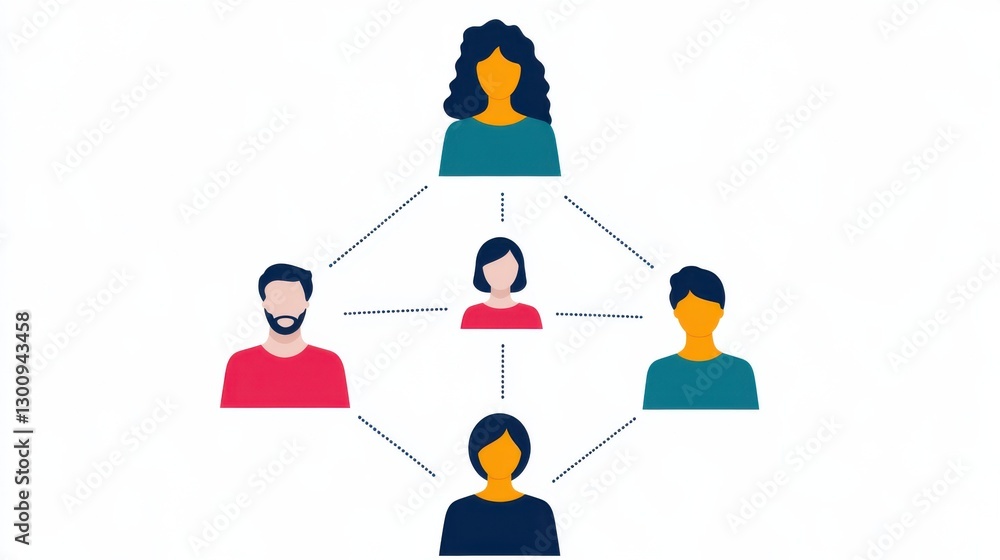 Organization chart infographics concept. Corporate Chain of Command ...