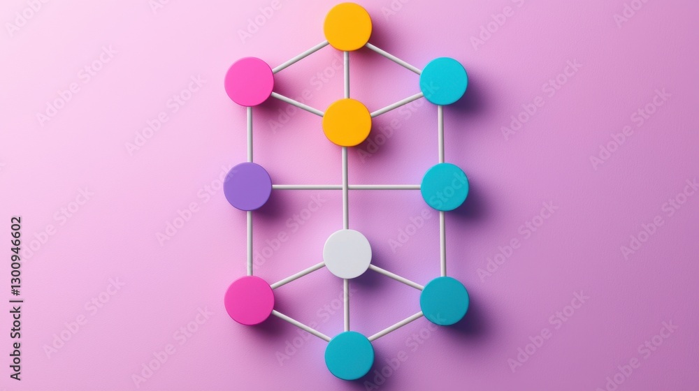 Organization chart infographics concept. Vibrant Modular Infographic ...