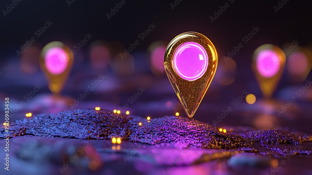 Navigating digital landscapes location markers on interactive maps ...