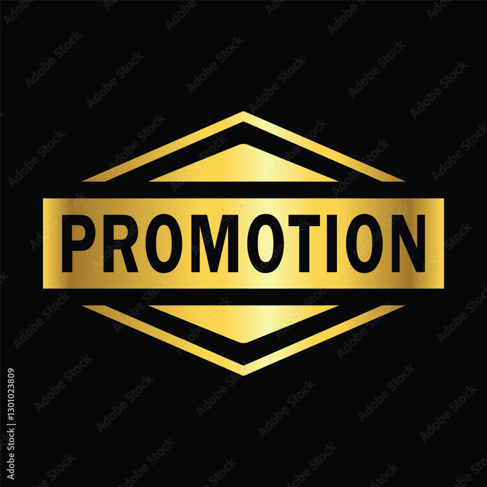 gold color promotion rubber stamp flat education label minimalist ...