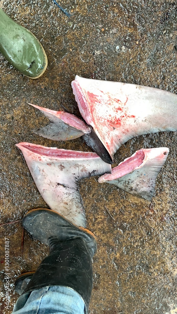 Fins shark Ready Export to china, japan, australia. Hunters are killing ...