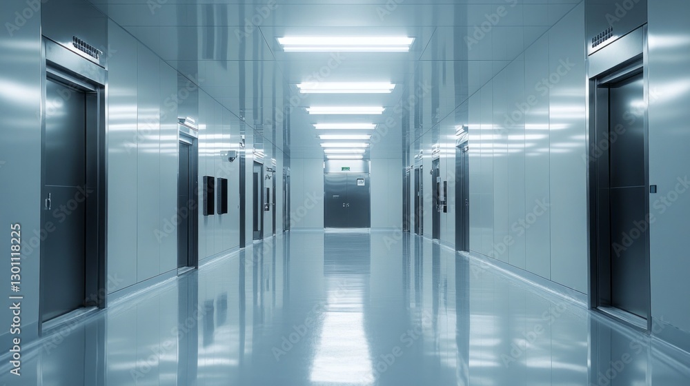 A cleanroom designed for chemical vapor deposition showcases advanced ...