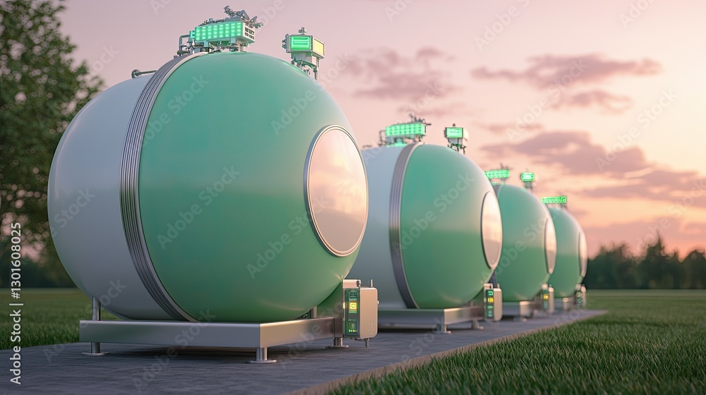 Green Hydrogen Production and Electrolysis Technology merging a pastel ...