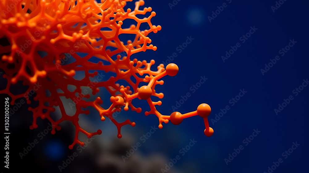 Fucoxanthin brown algae pigment molecule. Stock Photo | Adobe Stock
