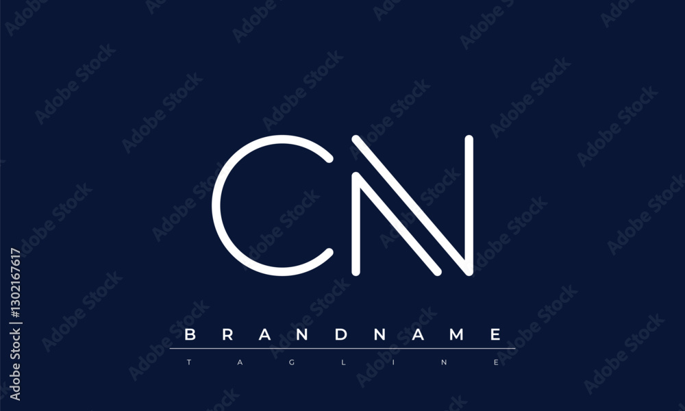 C, N logo design. CN creative Monogram Logo. This logo design is the ...