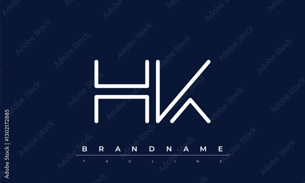 H, K logo design. HK creative Monogram Logo. This logo design is the ...