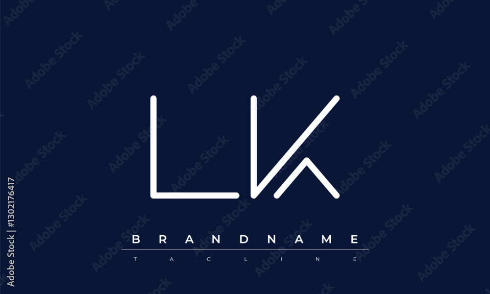 L, K logo design. LK creative Monogram Logo. This logo design is the process of creating a ...