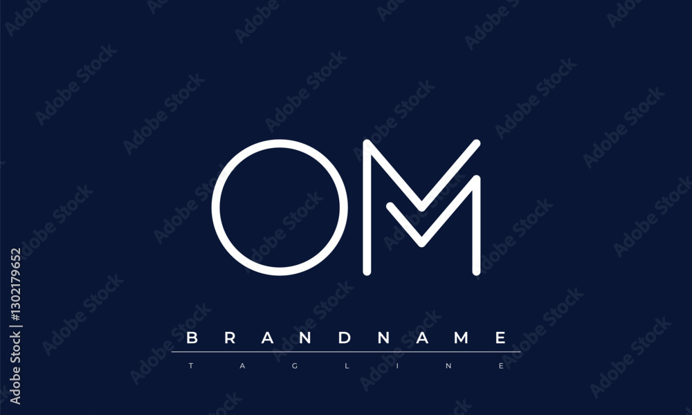 O, M logo design. OM creative Monogram Logo. This logo design is the ...