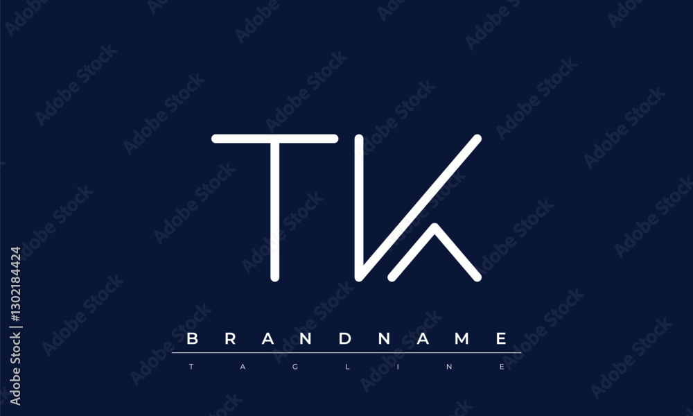 T, K logo design. TK creative Monogram Logo. This logo design is the process of creating a ...