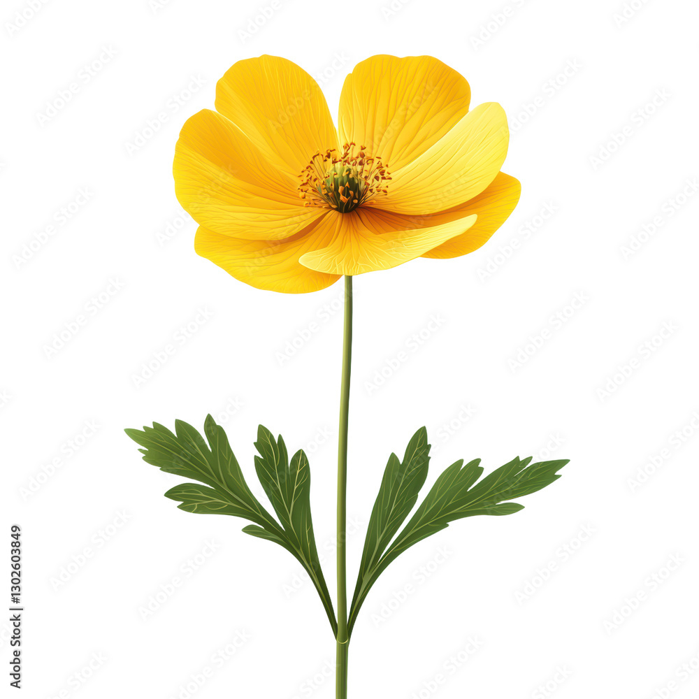 Buttercup clipart isolated on transparent background, PNG Stock Photo ...