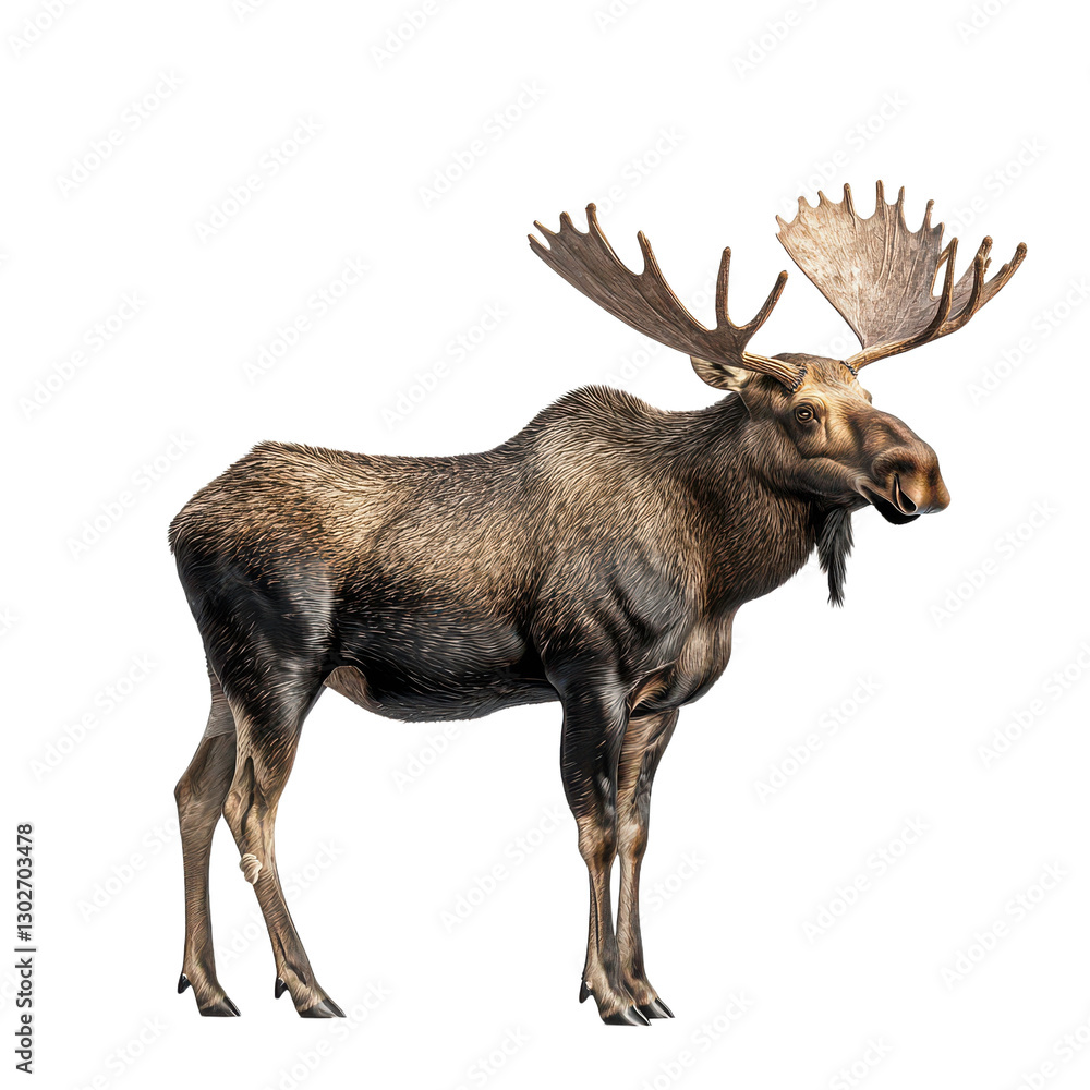 Moose isolated on transparent background, PNG Stock Photo | Adobe Stock