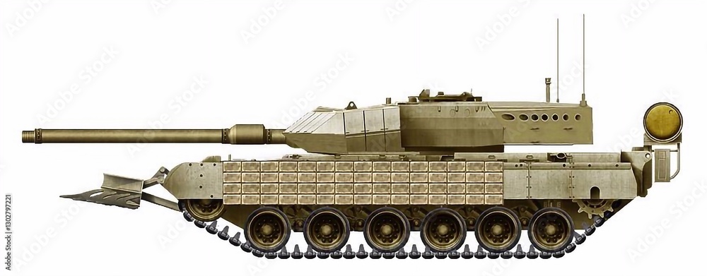 A variant of the modernization of the Arjun MkI tank, on a new chassis ...