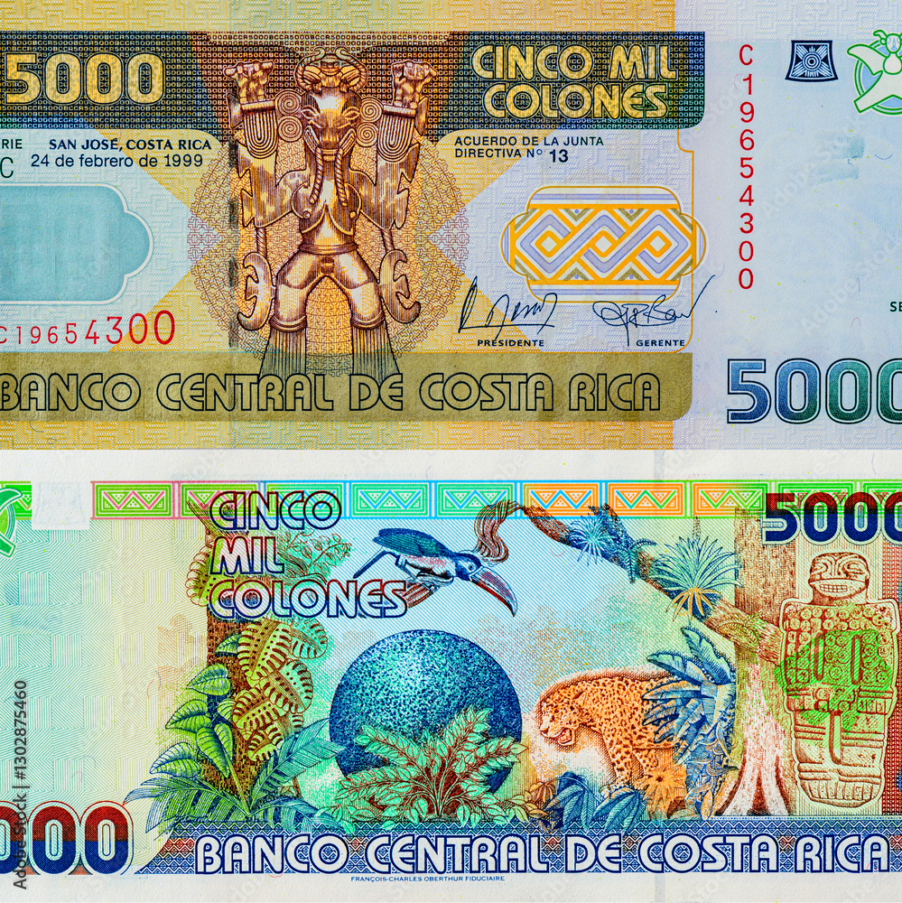 Costa Rican indigenous art depicting a shaman. Portrait from Costa Rica ...