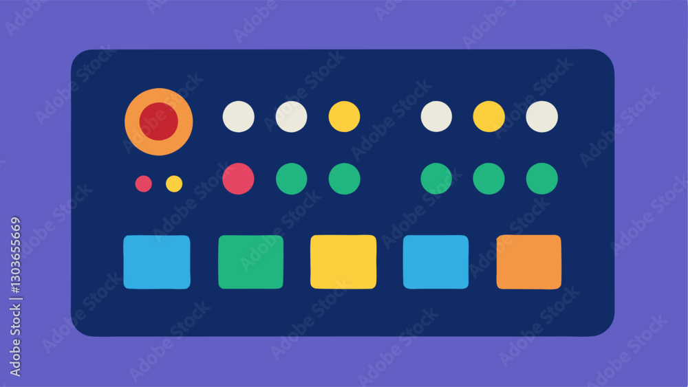 Tactile Equipment A depiction of a soundboard where all buttons and ...