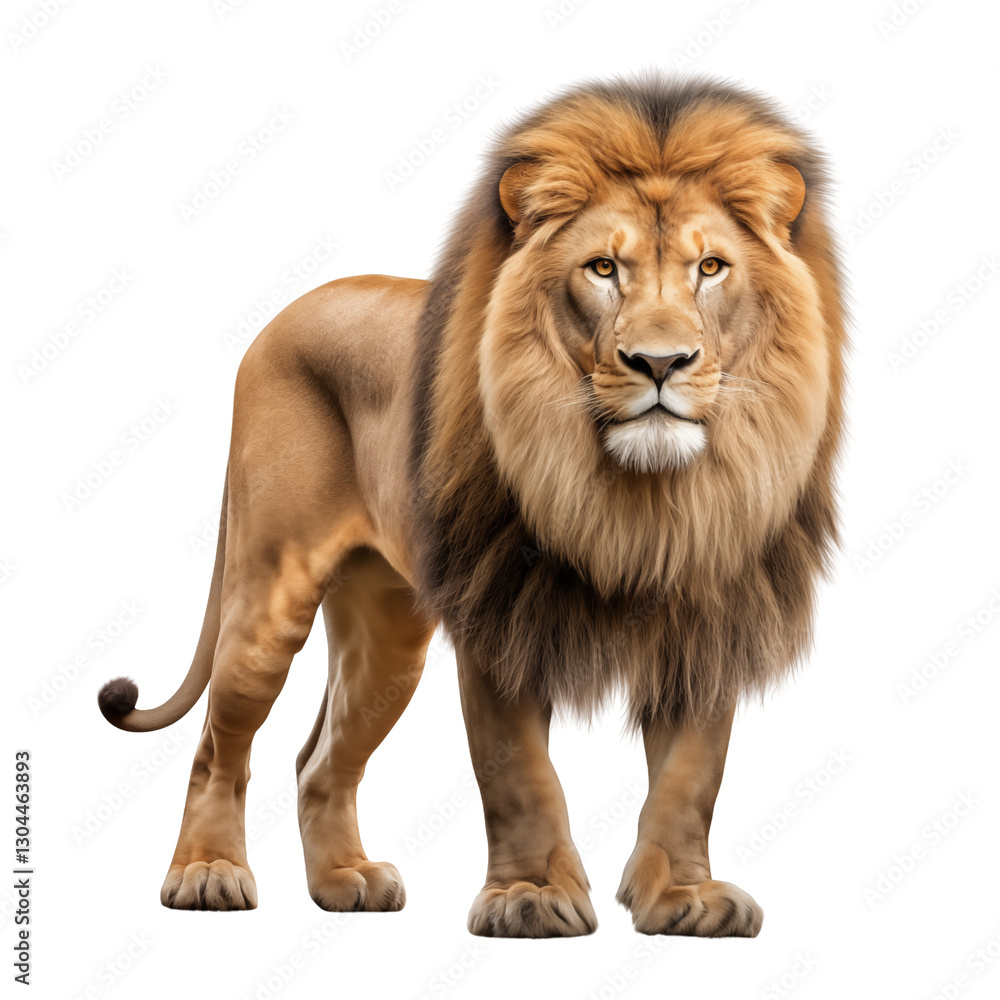 High Quality PNG Cutout Photo of a Lion Realistic Full Body Wildlife ...