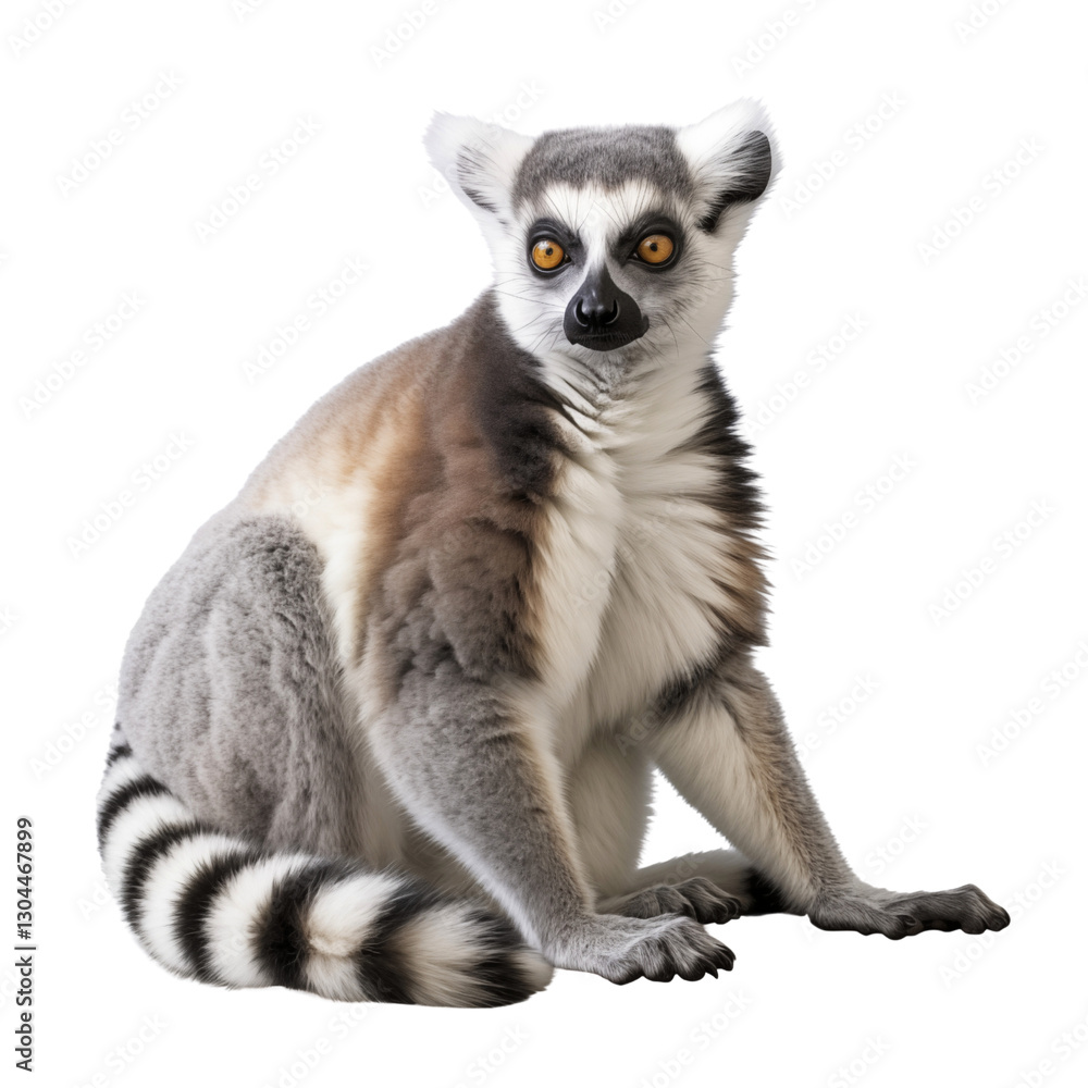 High Quality PNG Cutout Photo of a Lemur Realistic Full Body Wildlife ...