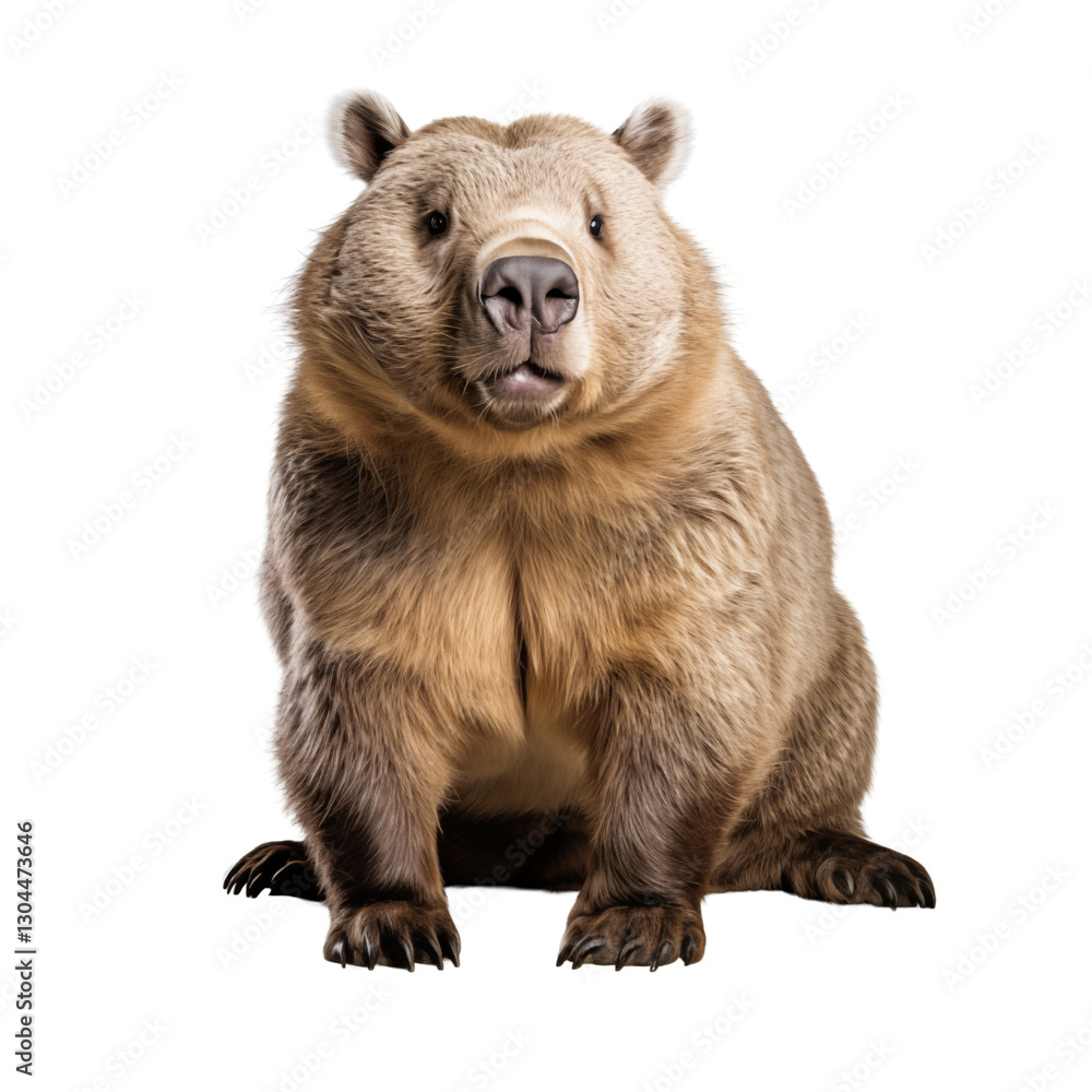 High Quality PNG Cutout Photo of a Wombat Realistic Full Body Wildlife ...
