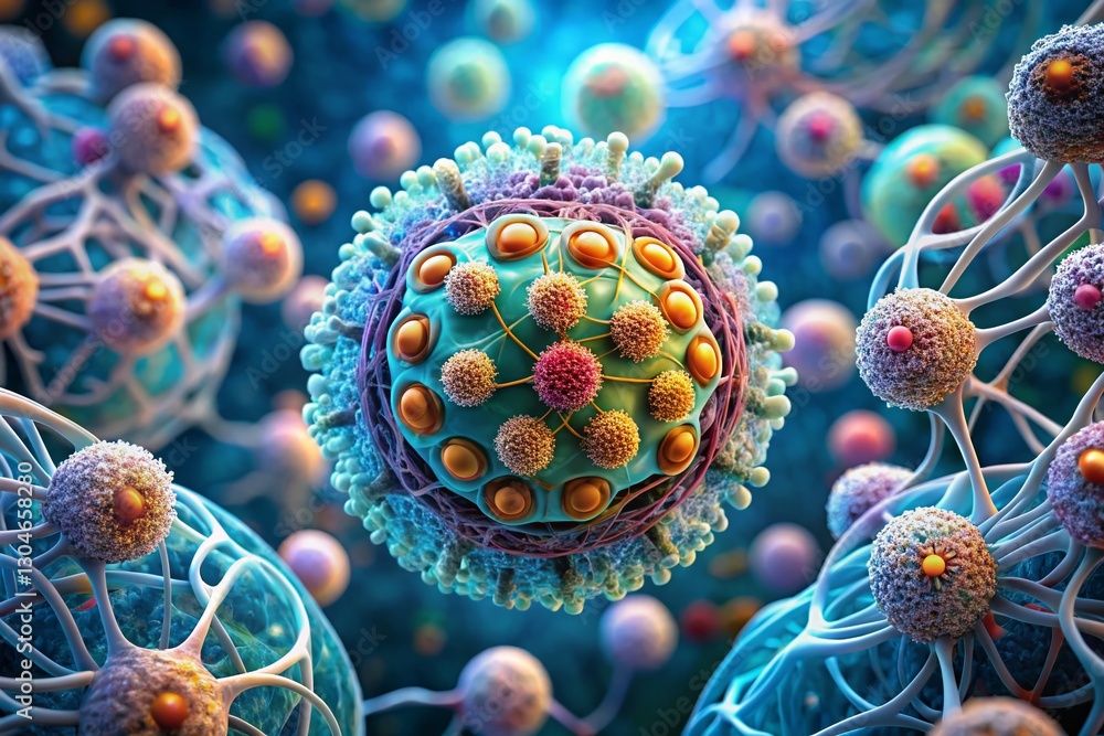 Microscopic 3D Render of Centrosome Cell Structure: Organelle Anatomy ...