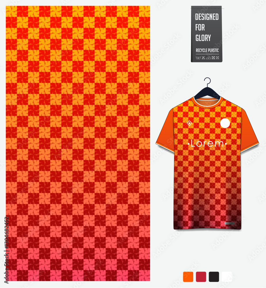 Geometric pattern with gradient background for fabric textile design ...