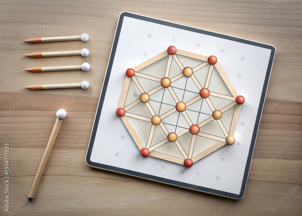 Printable Matchstick Puzzle: 6 Button Brain Teaser for Spatial ...