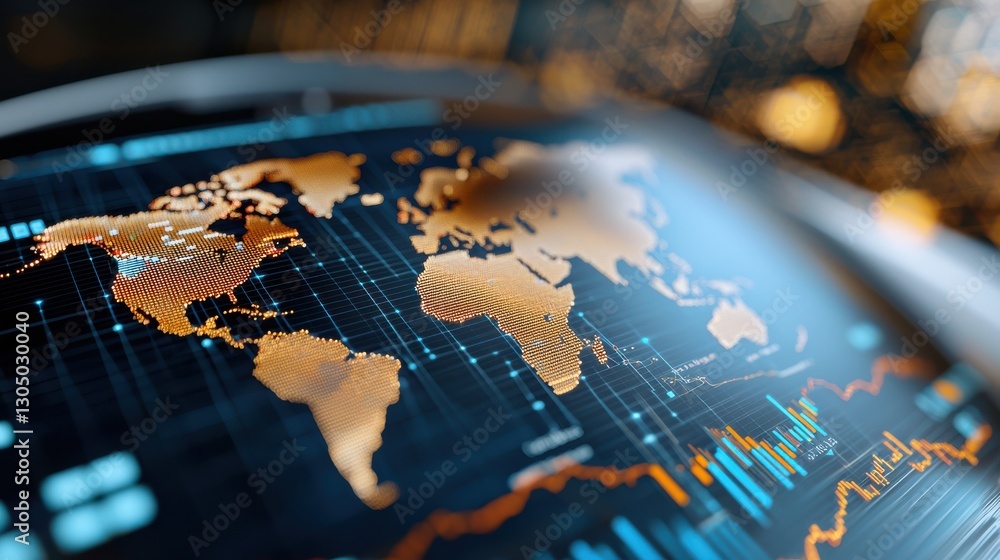 Comprehensive global business intelligence dashboard featuring an ...