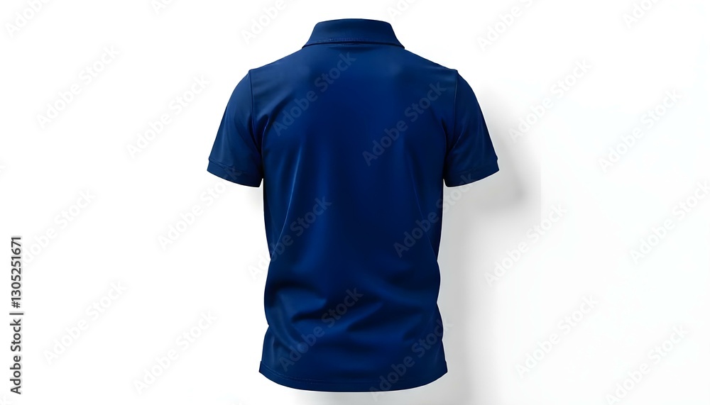 Blank collared shirt mock up template front and back view isolated on ...