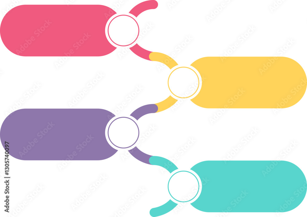 Infographic Flowchart Diagram Element Stock Vector | Adobe Stock