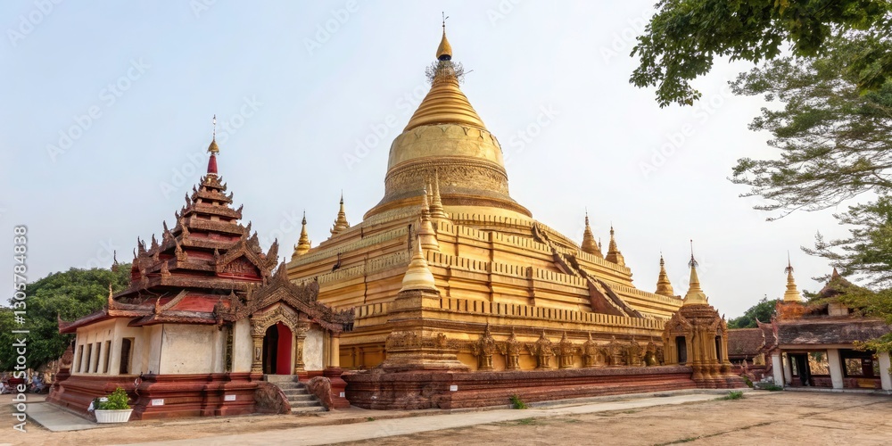 Lawkananda Pagoda Bagan Myanmar Sunrise Landscape Photography, Ancient ...
