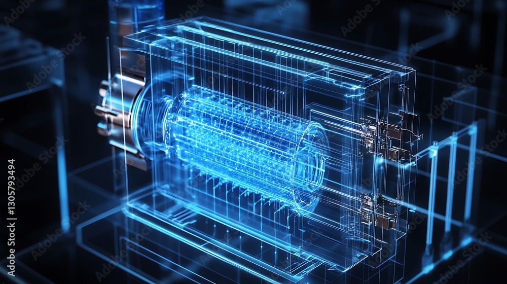 Conceptual blueprint layering qubit arrays control electronics and ...