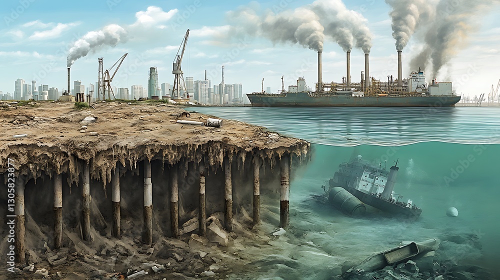 Illustrated Timeline of Environmental Degradation Resulting from ...