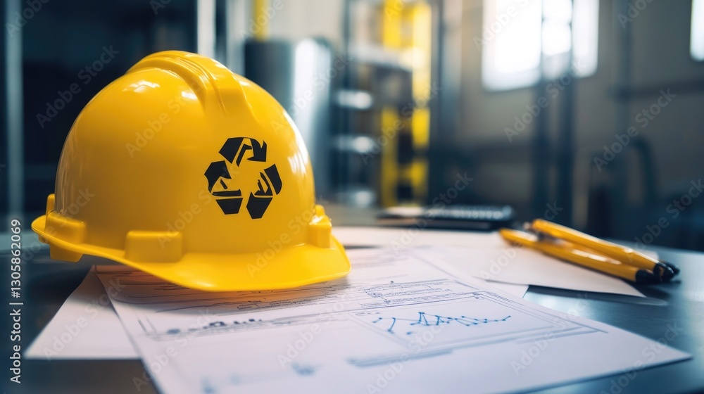 Workplace hazard inspection report with highlighted risk areas and ...