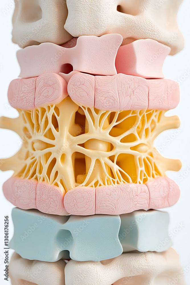 Anatomical model of vertebral structure medical science lab educational ...