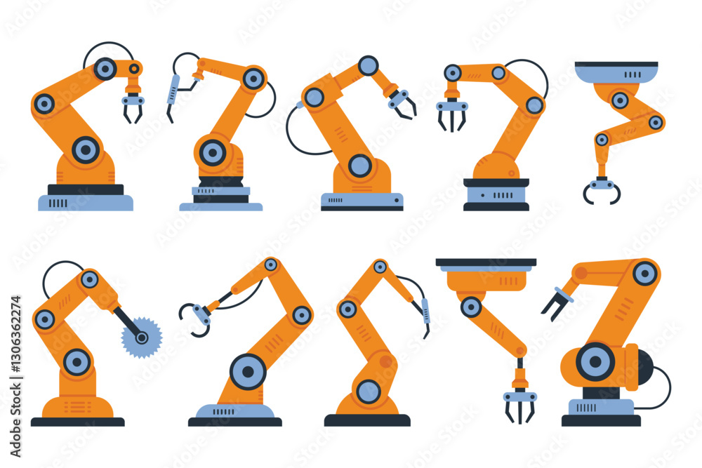 Automated robotic arm, Industrial tools mechanical robot arm machine ...