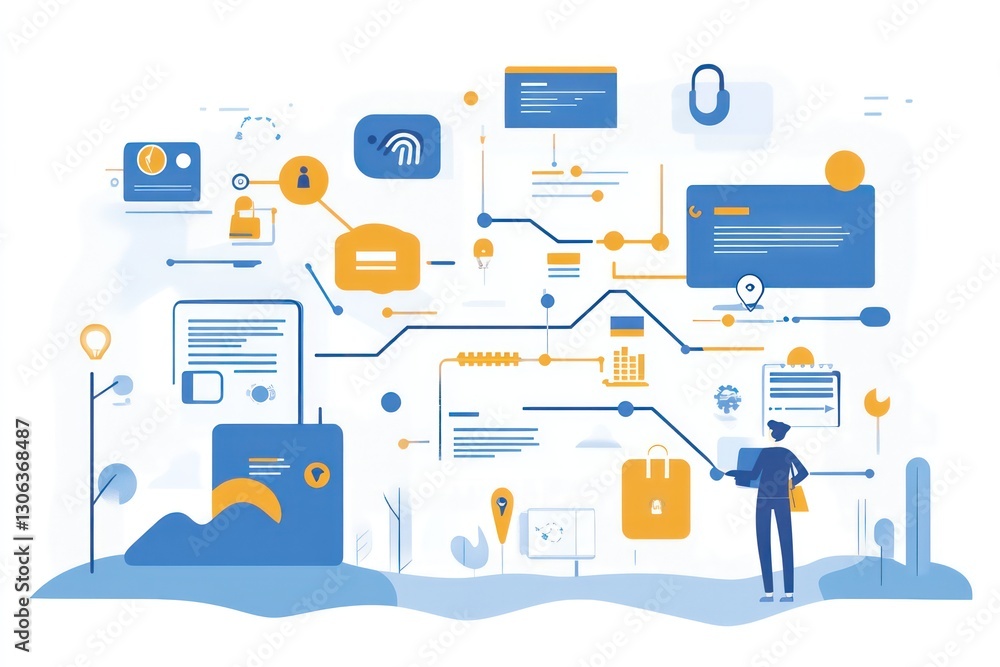 user-friendly e-learning roadmap infographic, designed with a simple ...