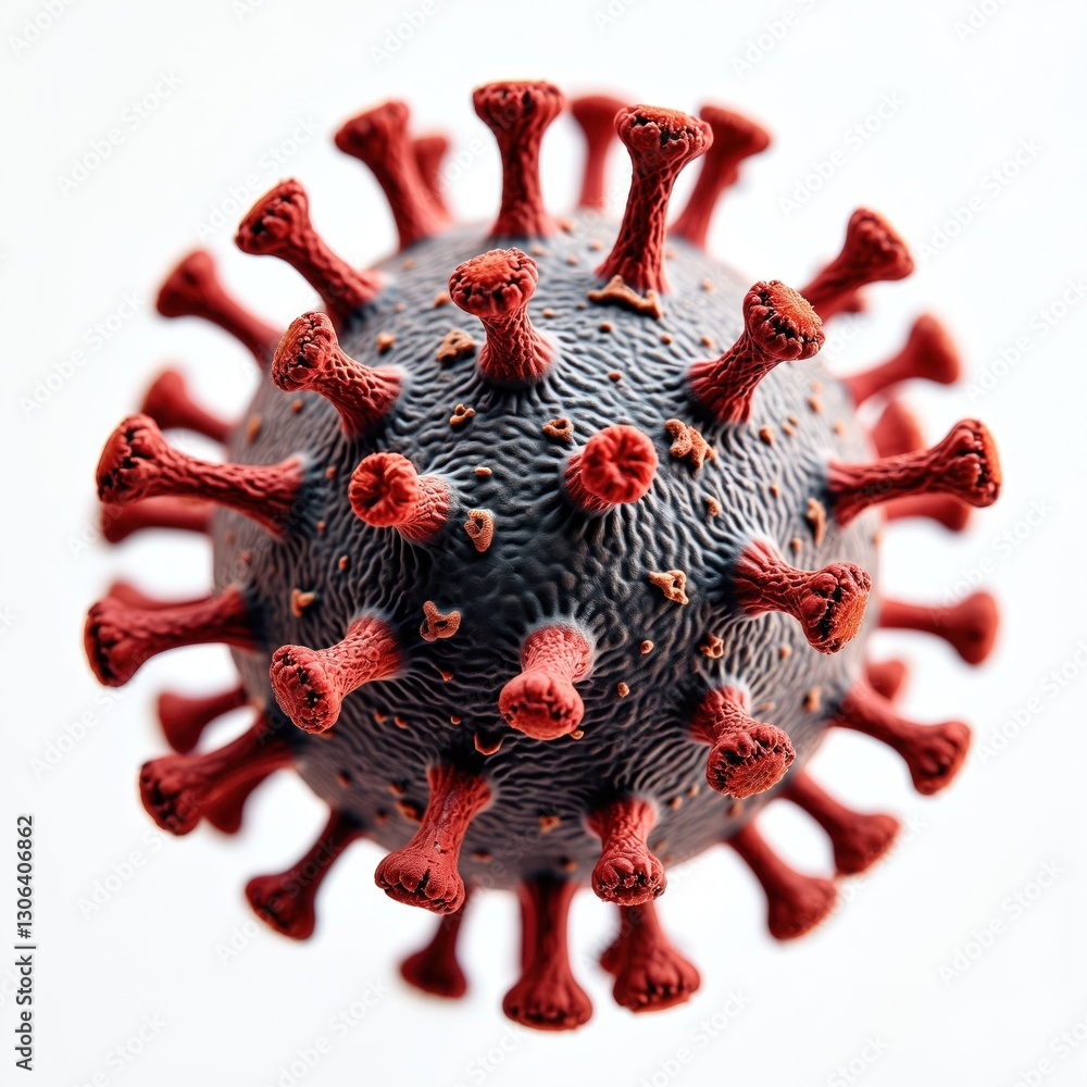 Isolated rotavirus bacterium on transparent backdrop. Microbiology ...