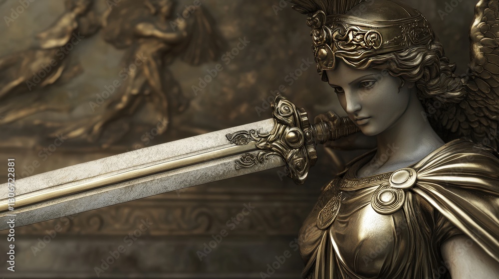 Athena's sacred sword, a symbol of wisdom and strategy, was kept upon a ...