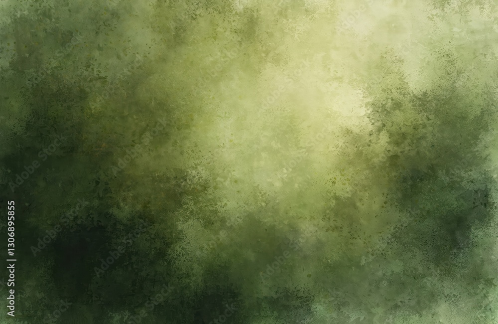 Olive green abstract watercolor with grunge texture. Military ...