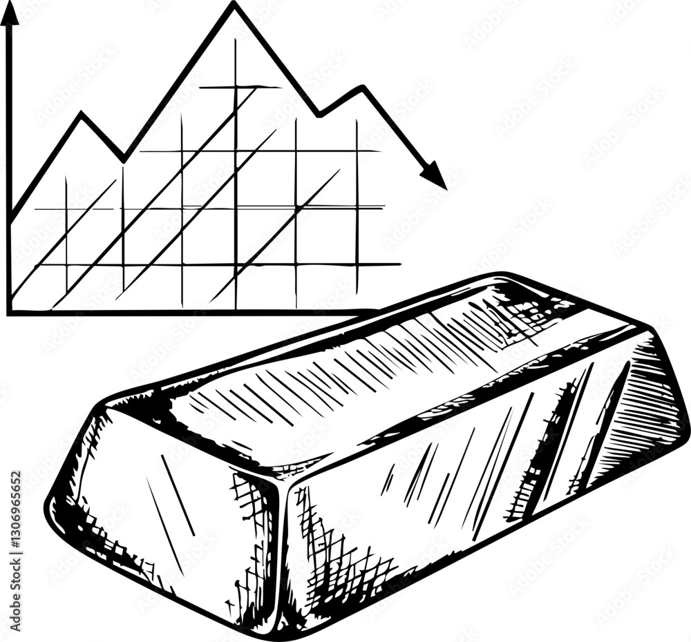gold investment and diversification icons corrections Gold bar with a ...